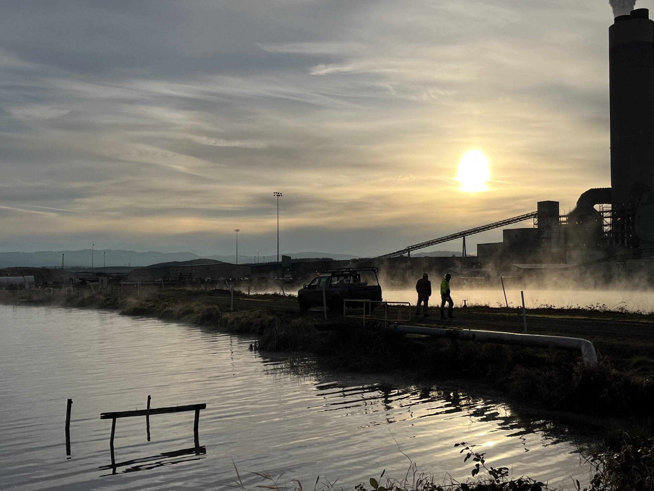 Power Plant Cooling Ponds Holocene Drilling